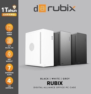 Casing PC Digital Alliance Rubix ATX Case Office Komputer Kantor